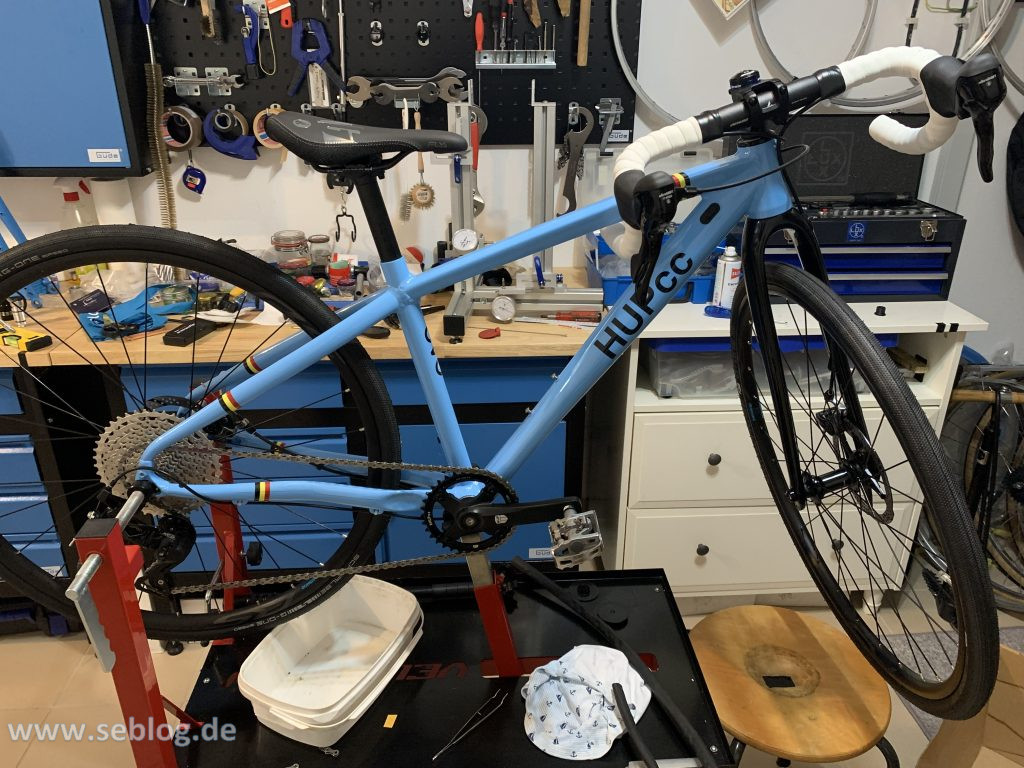 HUPcc-Evo auf dem Workstand - seblog.de | Fahrradgeschichten